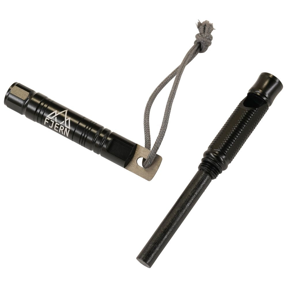 Fjern | Kipinä Fire Starter & Whistle (Black/Silver)
