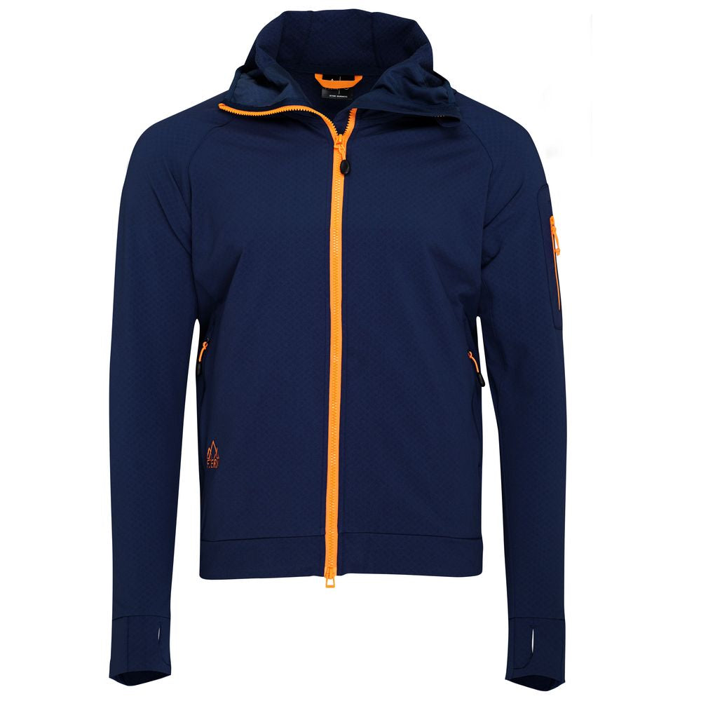 Fjern | Mens Syklon Stormfleece Hoodie (Navy/Sunshine)